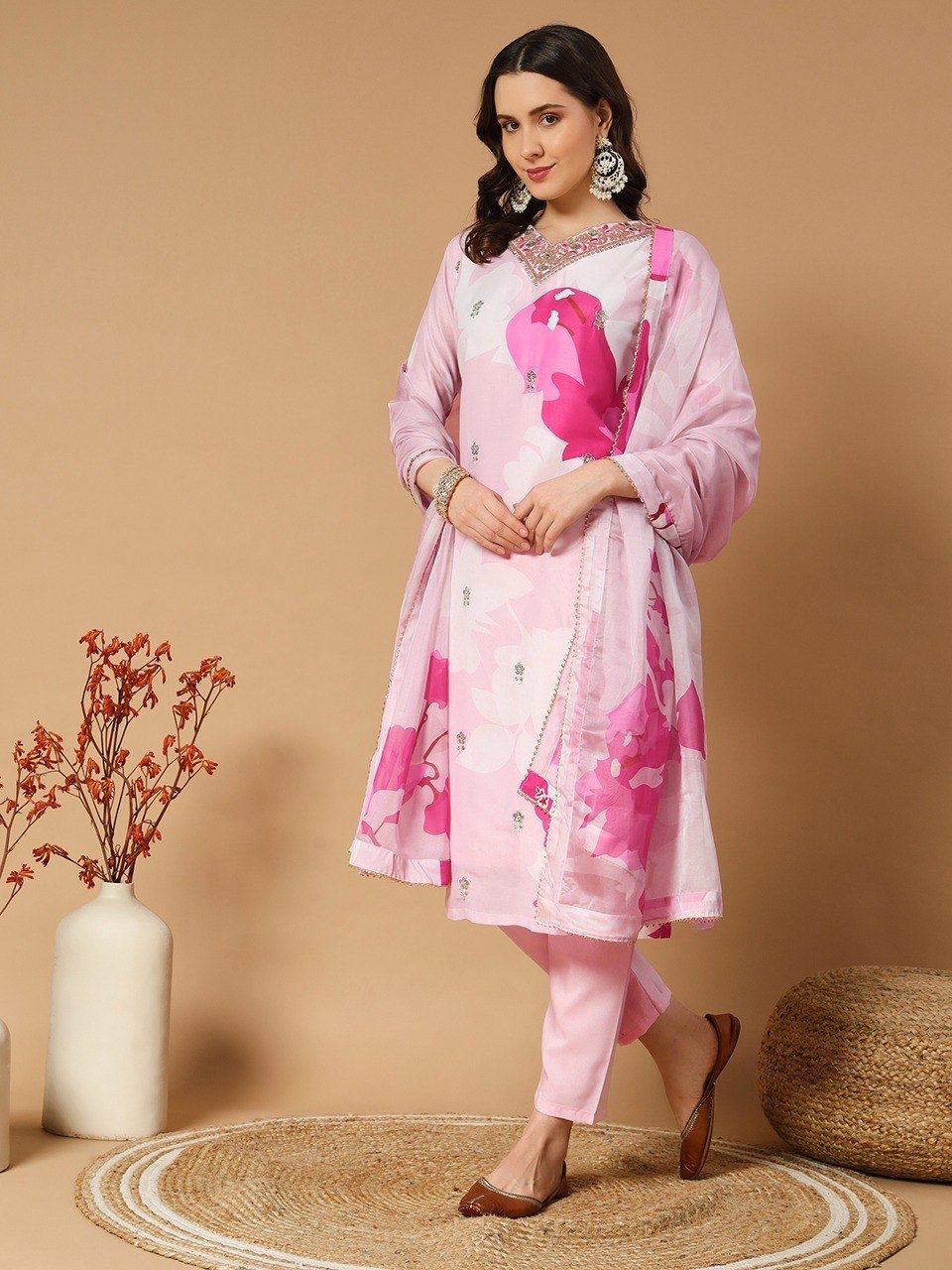 Kurti Pant Set Muslin With Digital Print - Buy Trendy Womens Clothing ...